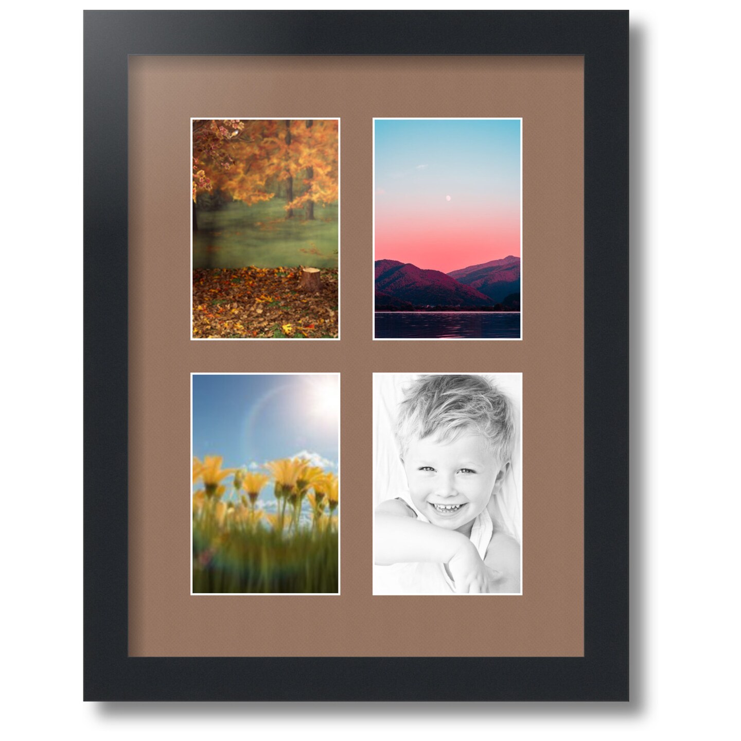 ArtToFrames Collage Photo Picture Frame with 4 - 4x6 inch Openings ...