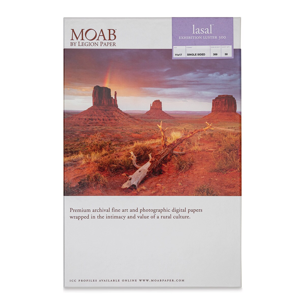 Legion Moab Lasal Exhibition Lusters - 11" x 17", White, Pkg of 50 ...