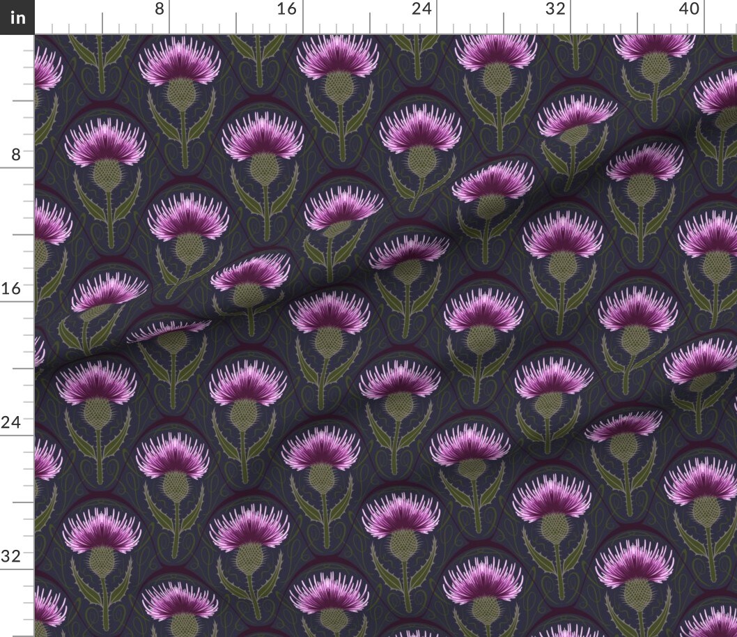Petal Signature Cotton by the Yard or Fat Quarter Thistle Scottish ...