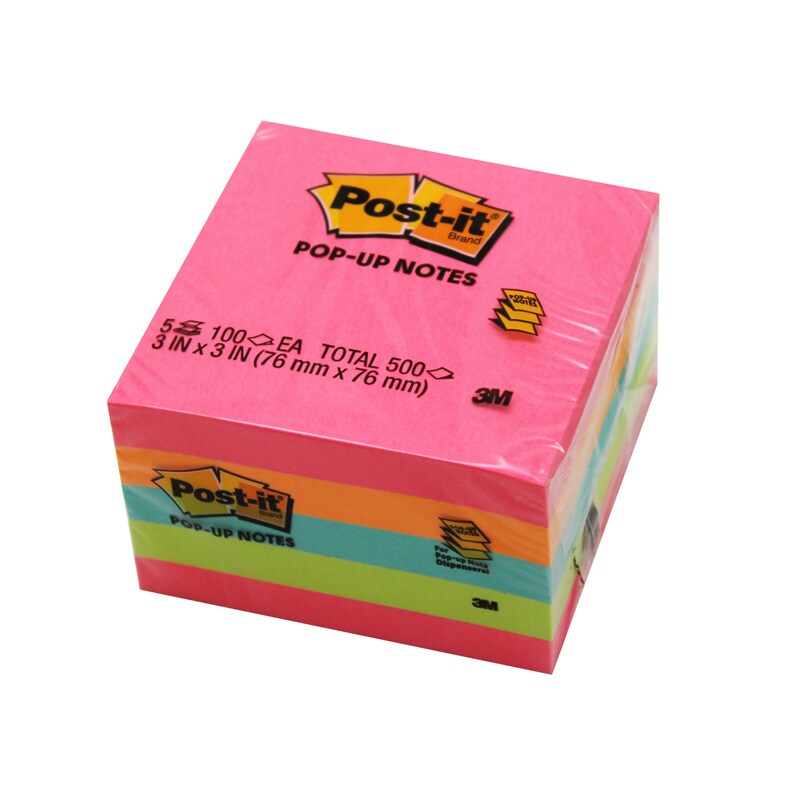 Pop-Up Notes, 3" X 3", Assorted, 100 Sheets/Pad, 5 Pads | Michaels