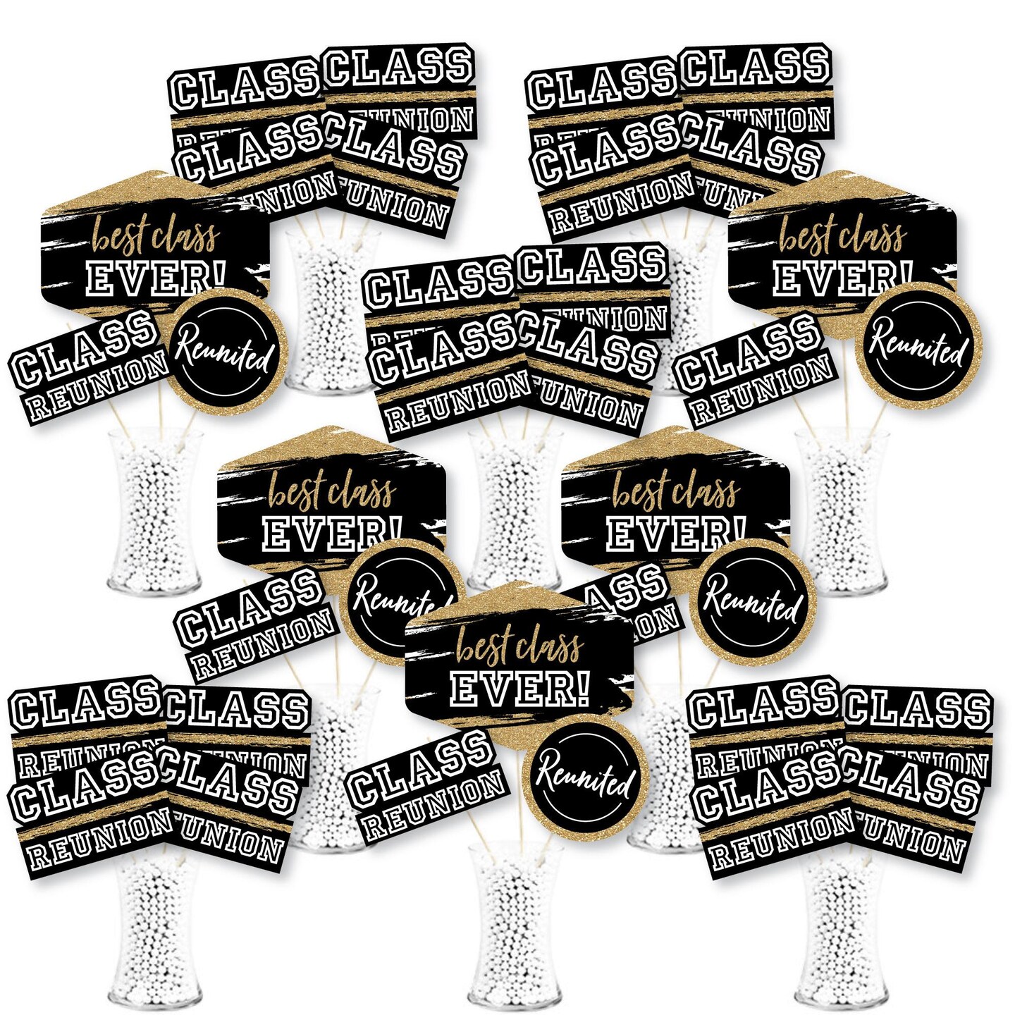 Big Dot of Happiness Reunited - School Class Reunion Party Centerpiece ...