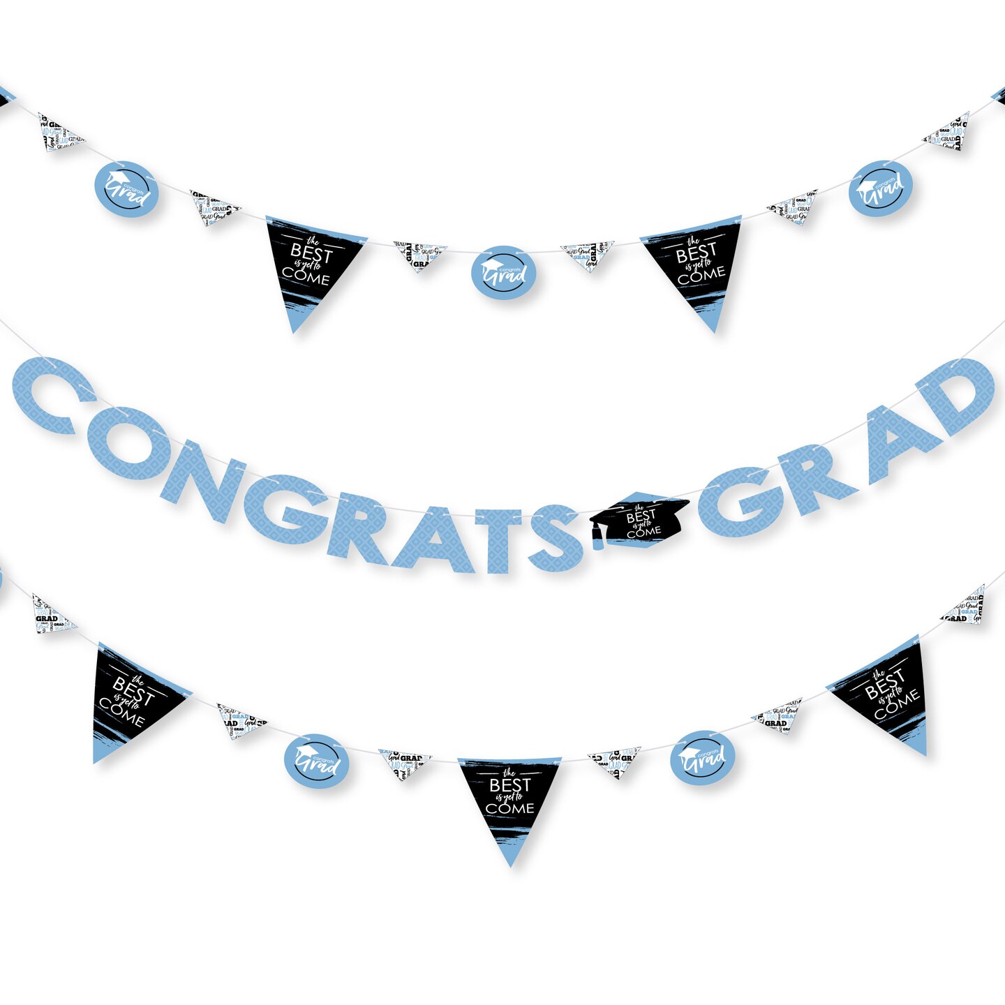 Big Dot of Happiness Light Blue Grad - Best is Yet to Come - Grad Party ...