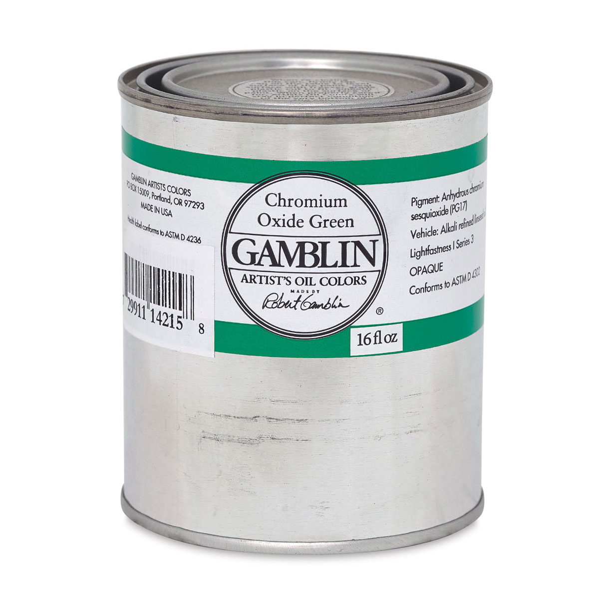 Gamblin Artist's Oil Color - Chromium Oxide Green, 16 oz Can | Michaels