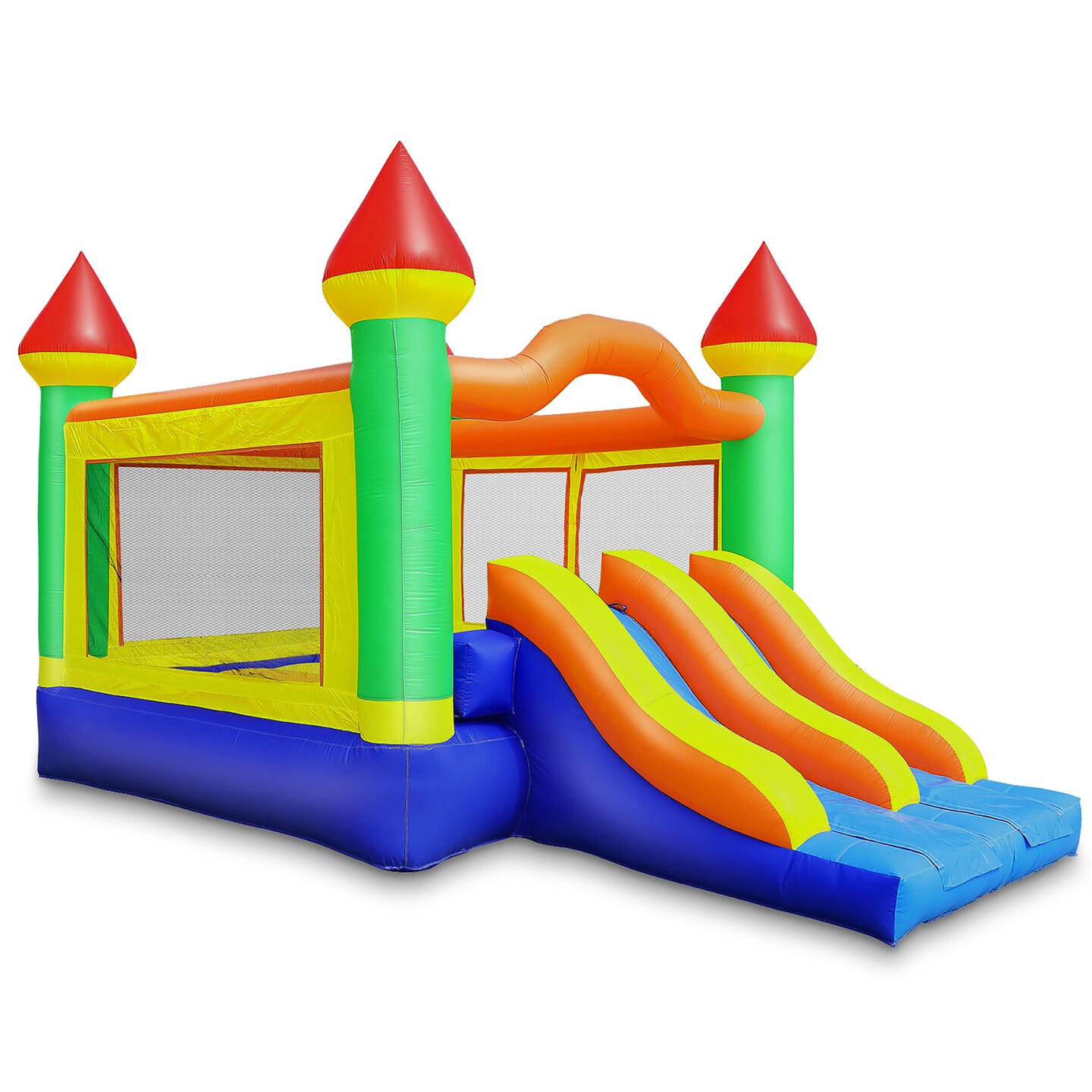 Cloud 9 Commercial Grade Mega Double Slide Castle Bounce House with ...