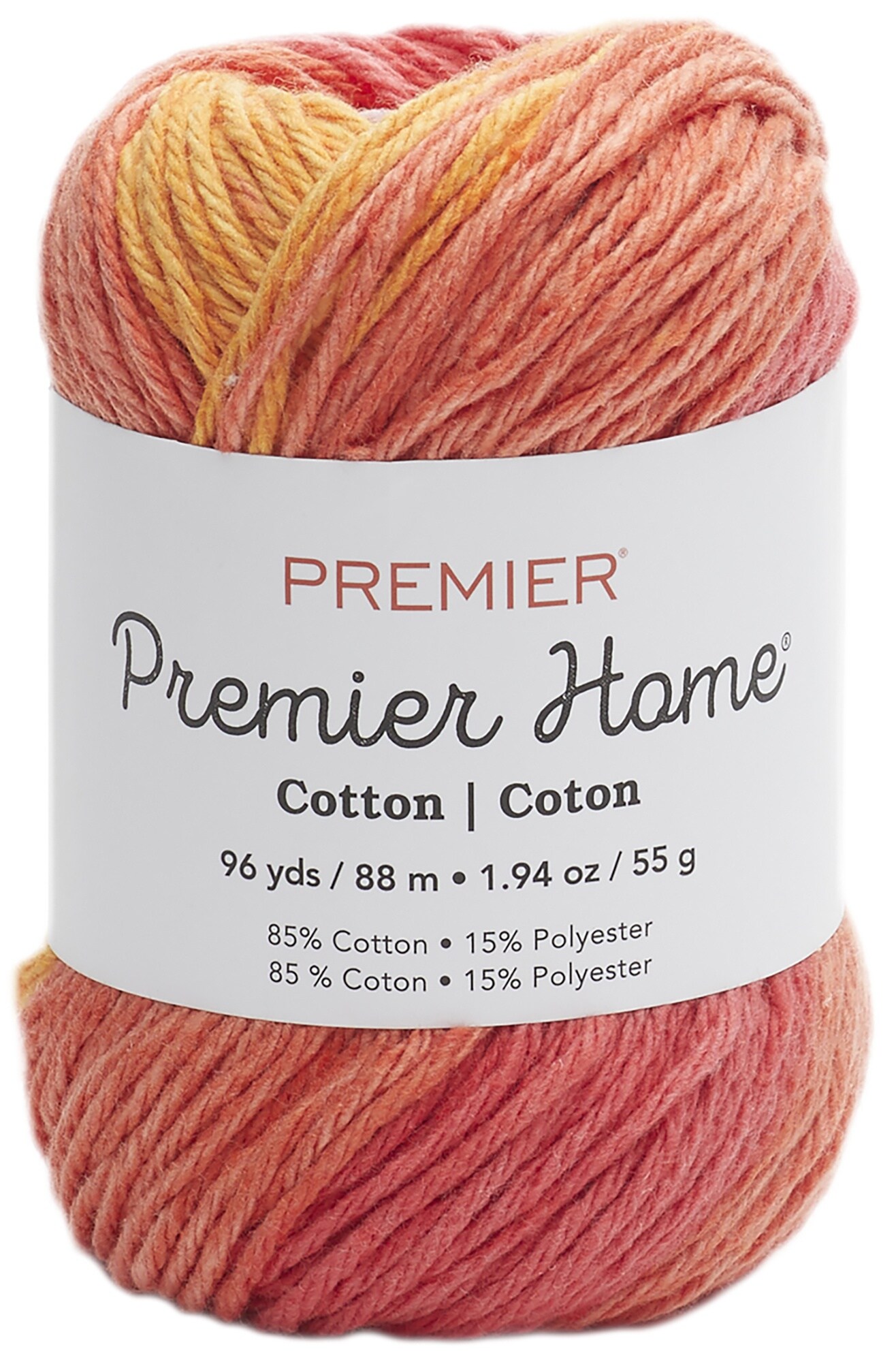 Premier Home Cotton Multi Yarn-Orange Stripe | Michaels