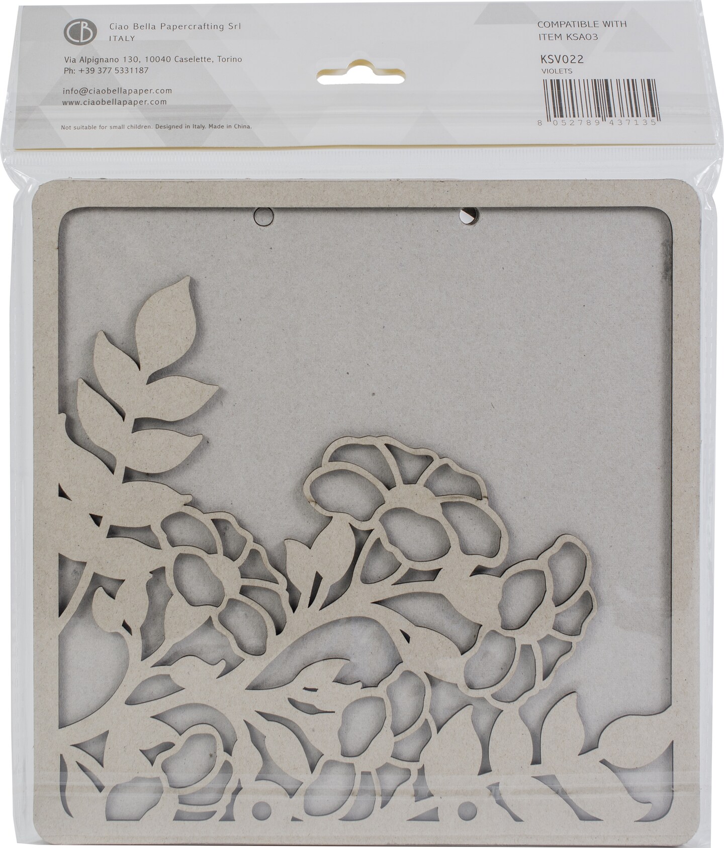 Ciao Bella Album Binding Art Shaped & Carved Pages 5/Pkg-Violets, 8.625 ...