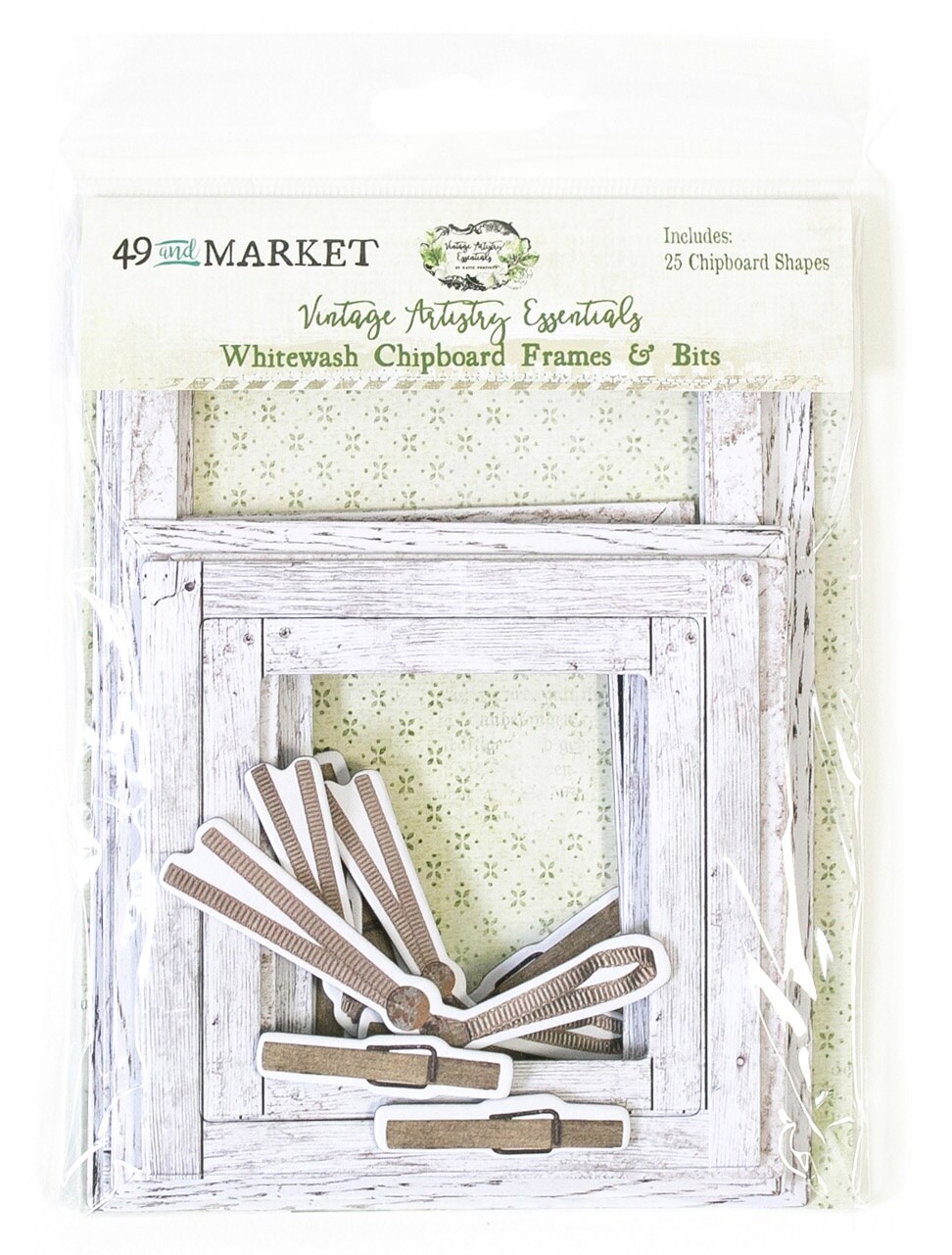 Vintage Artistry Essentials Frames & Bits Set-Whitewash | Michaels