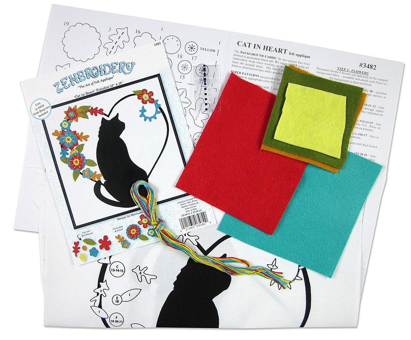 Design Works Felt Collage Applique Kit 12