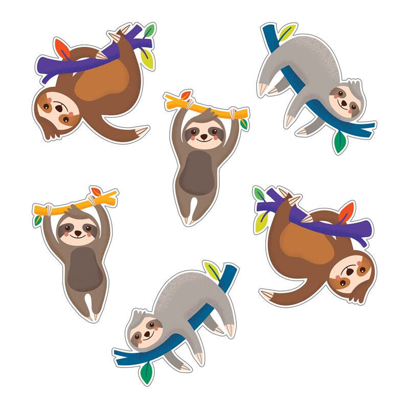 One World Sloths Cut-Outs, Pack Of 36 | Michaels