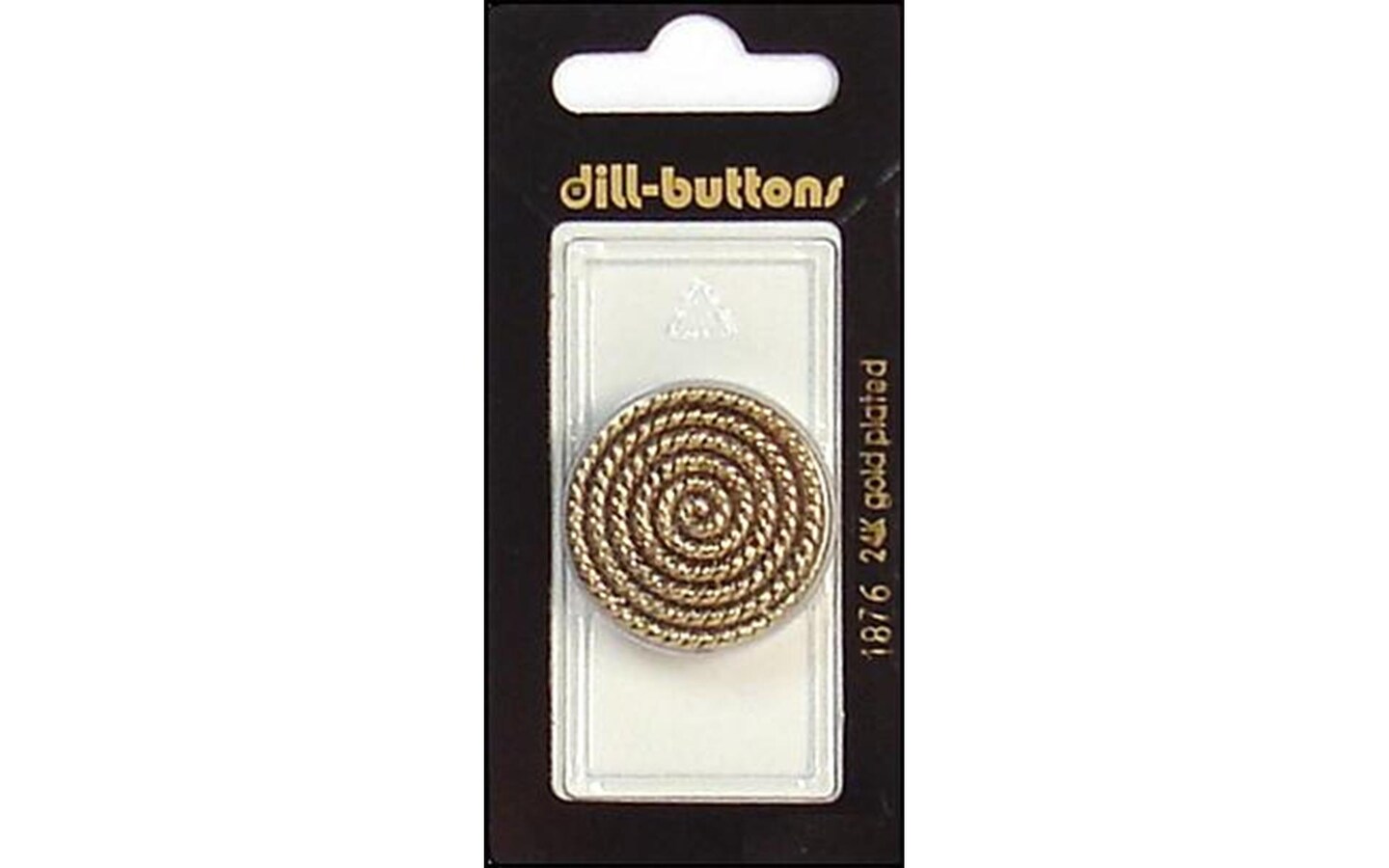 Dill Buttons 28mm 1pc Shank Antique Gold | Michaels