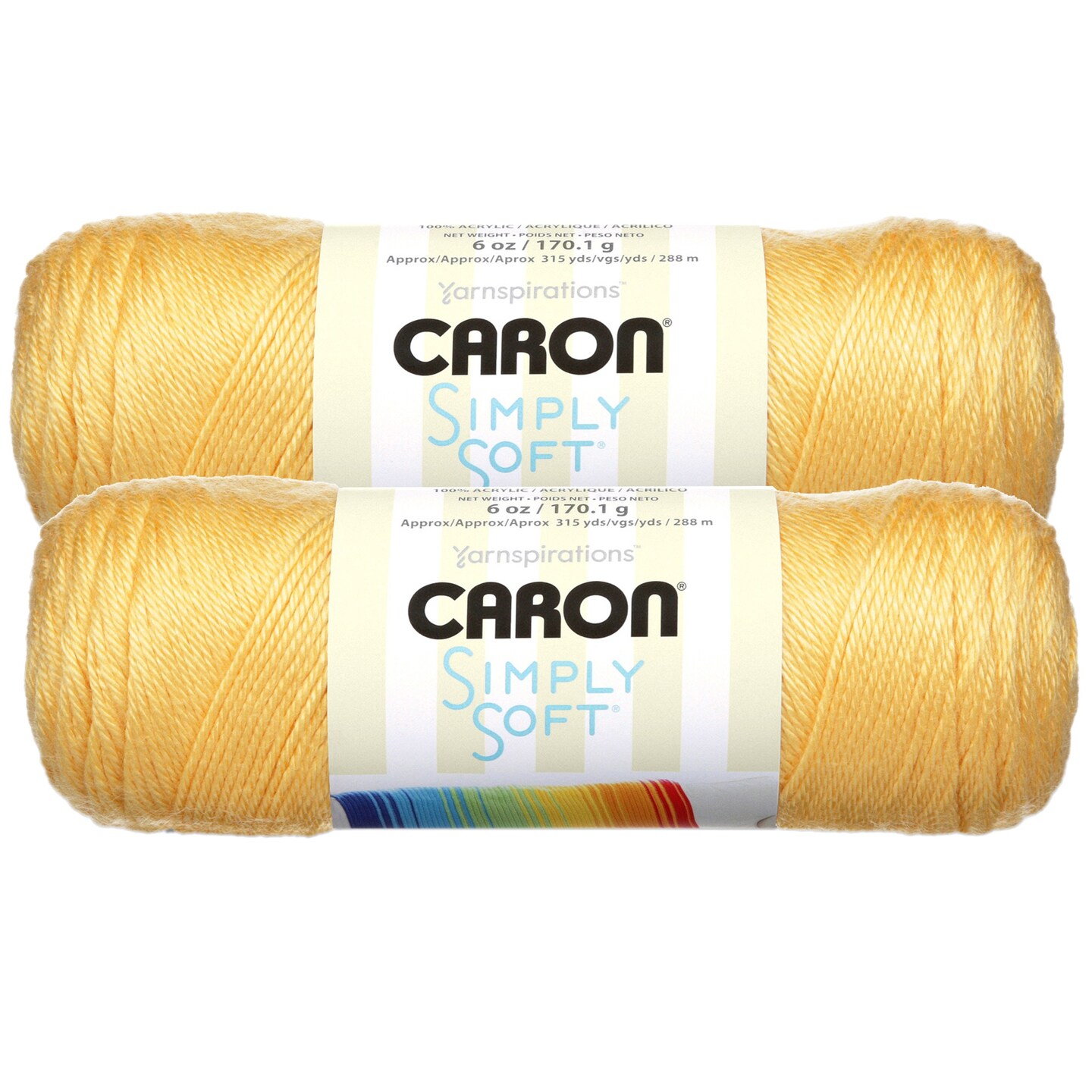 (Pack of 2) Caron Simply Soft Solids Yarn-Sunshine | Michaels