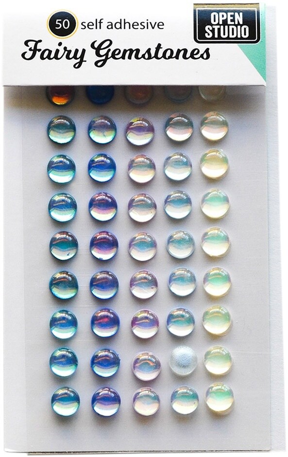Memory Box Self-Adhesive Fairy Gemstones 50/Pkg-Winter Fantasy | Michaels