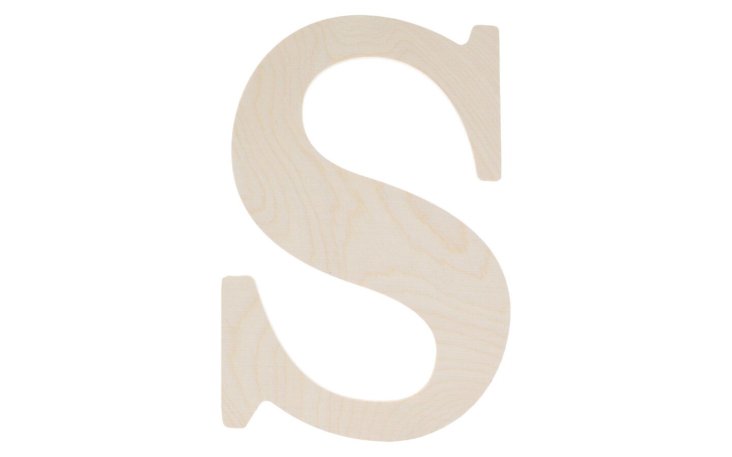 Good Wood by Leisure Arts Letter 9.5" S, Wooden Letters, Wood Letters ...
