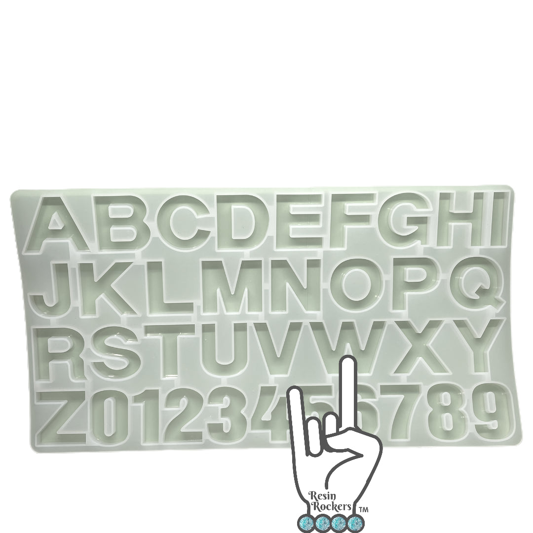 Alphabet ABC Letters Silicone Mold for UV and Epoxy Resin Art | Michaels