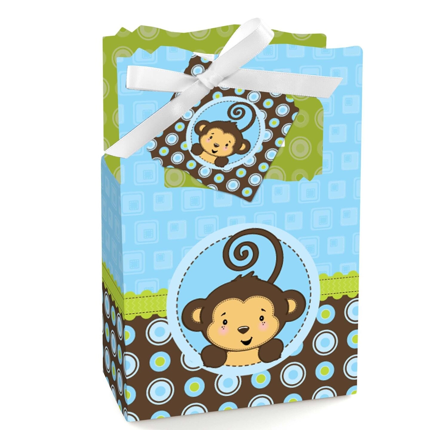 Big Dot of Happiness Blue Monkey Boy - Baby Shower or Birthday Party ...