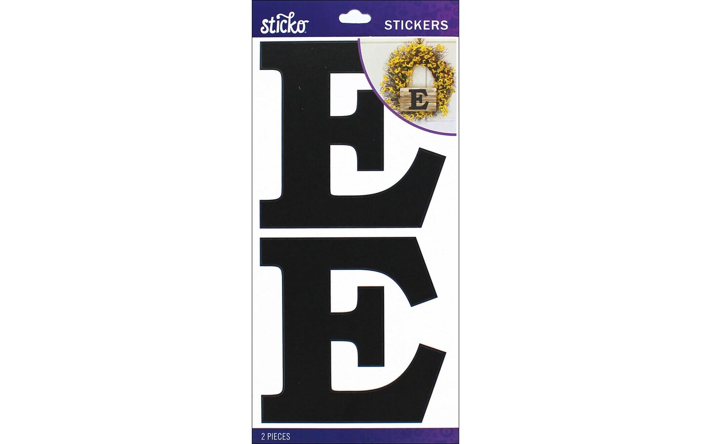 EK Sticko Sticker Basic Black Monogram E | Michaels