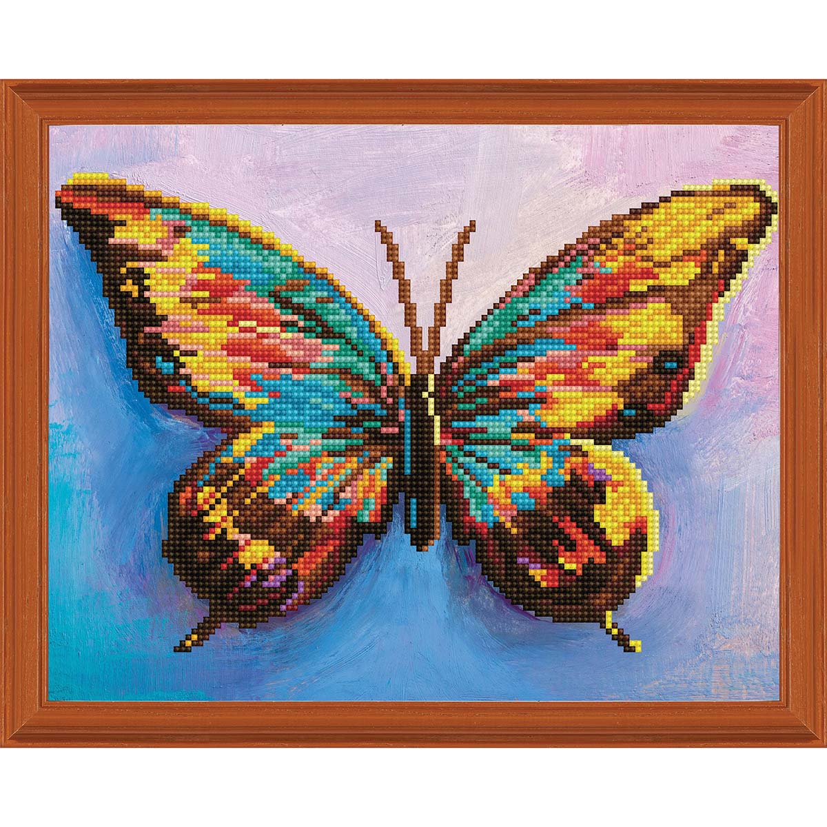 Diamond Art Watercolor Butterfly Kit & Frame Diamond Painting | Michaels
