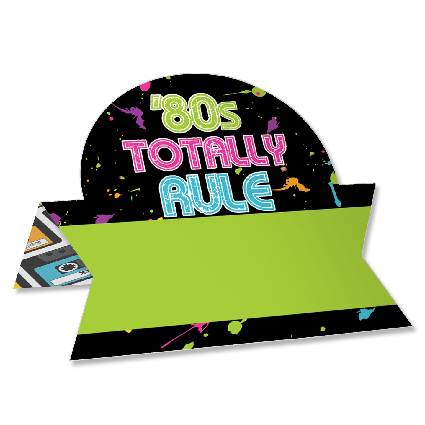 Big Dot of Happiness 80’s Retro - Totally 1980s Party Tent Buffet Card ...