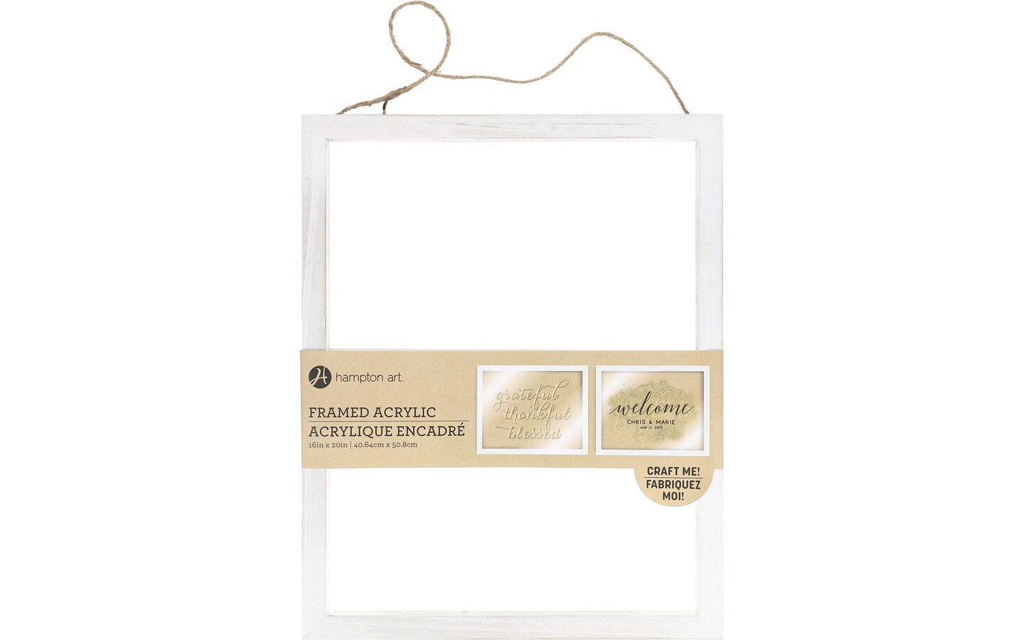 Hampton Art Framed Acrylic 16x20 White | Michaels
