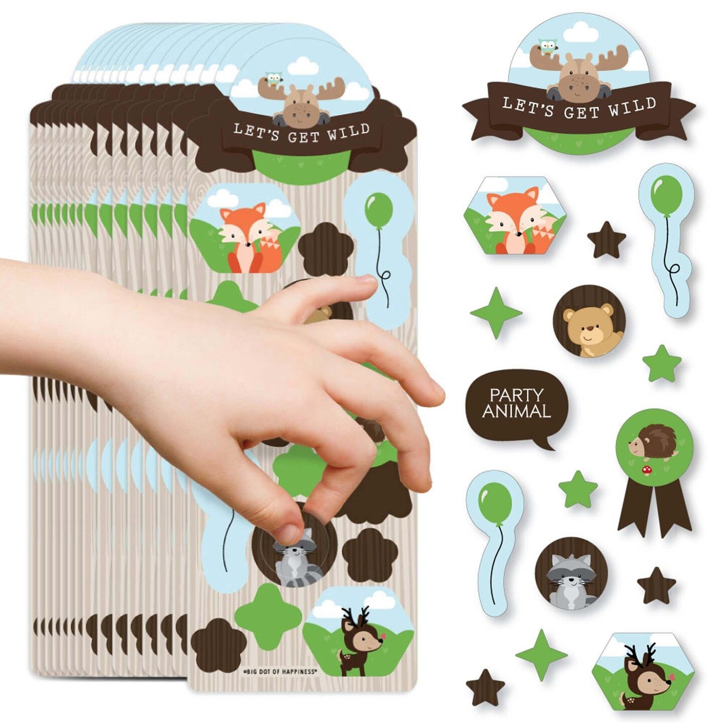 Big Dot of Happiness Woodland Creatures - Birthday Party Favor Kids ...