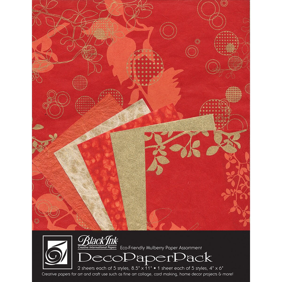 Black Ink Deco Paper Pack | Michaels