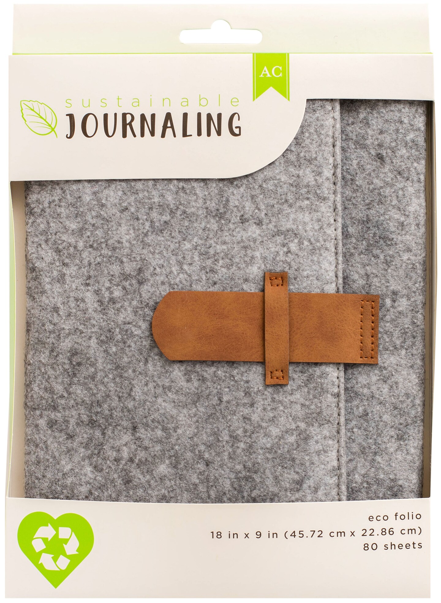 Ac Sustainable Journaling Eco Folio 18"X8.5" W/80 Sheets- | Michaels