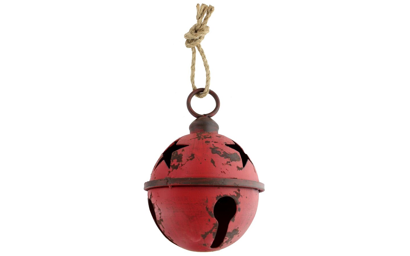 Metal Jingle Bell 7" Rustic Red | Michaels