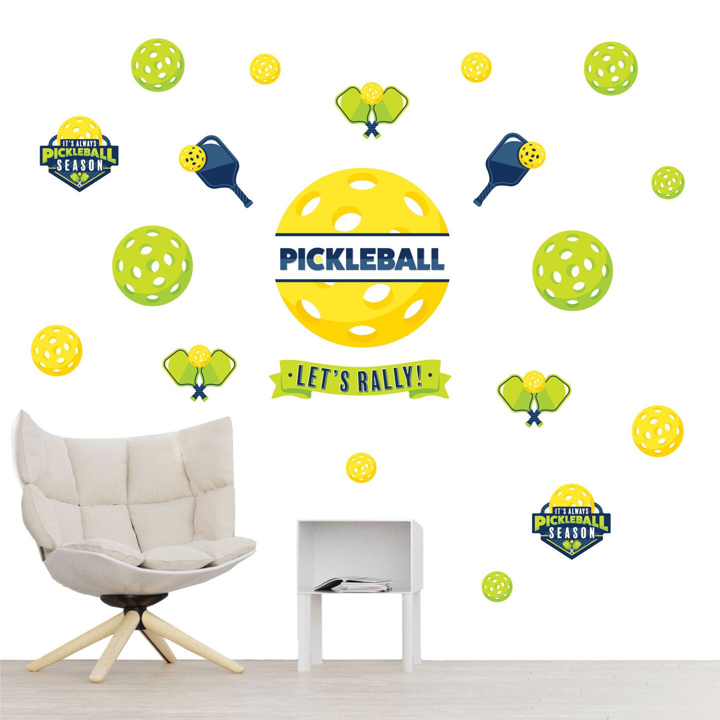 Big Dot of Happiness Let’s Rally - Pickleball - Peel and Stick Sports ...