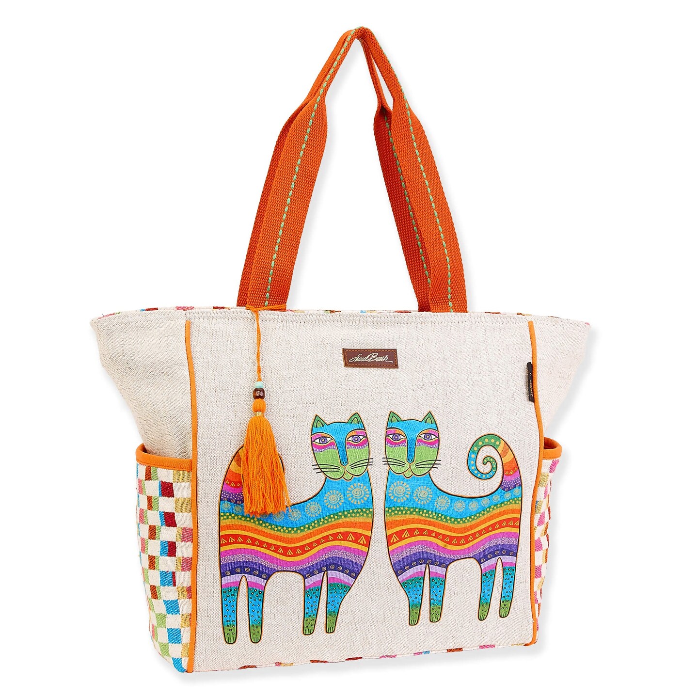 Laurel Burch Shoulder Tote Zipper Top 21"X5"X14"-Prisma | Michaels