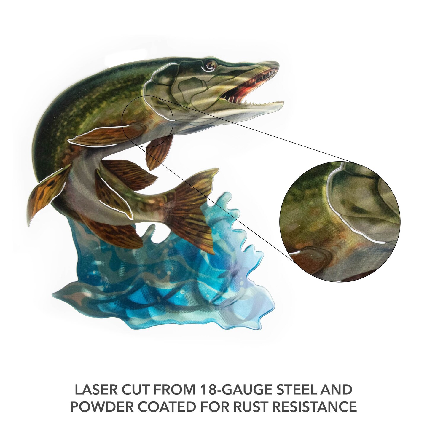 Jumping Northern Pike Wall Art | Michaels