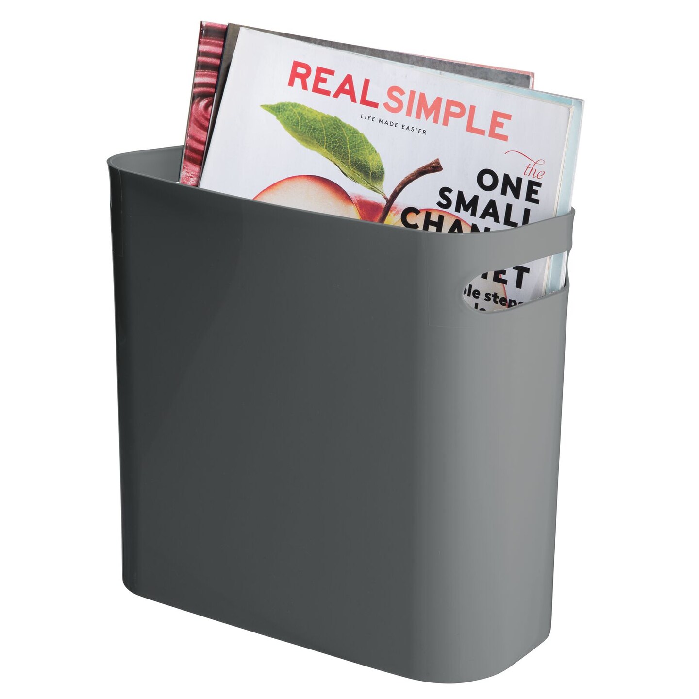 mDesign Slim Plastic Small Trash Can Wastebasket with Handles | Michaels