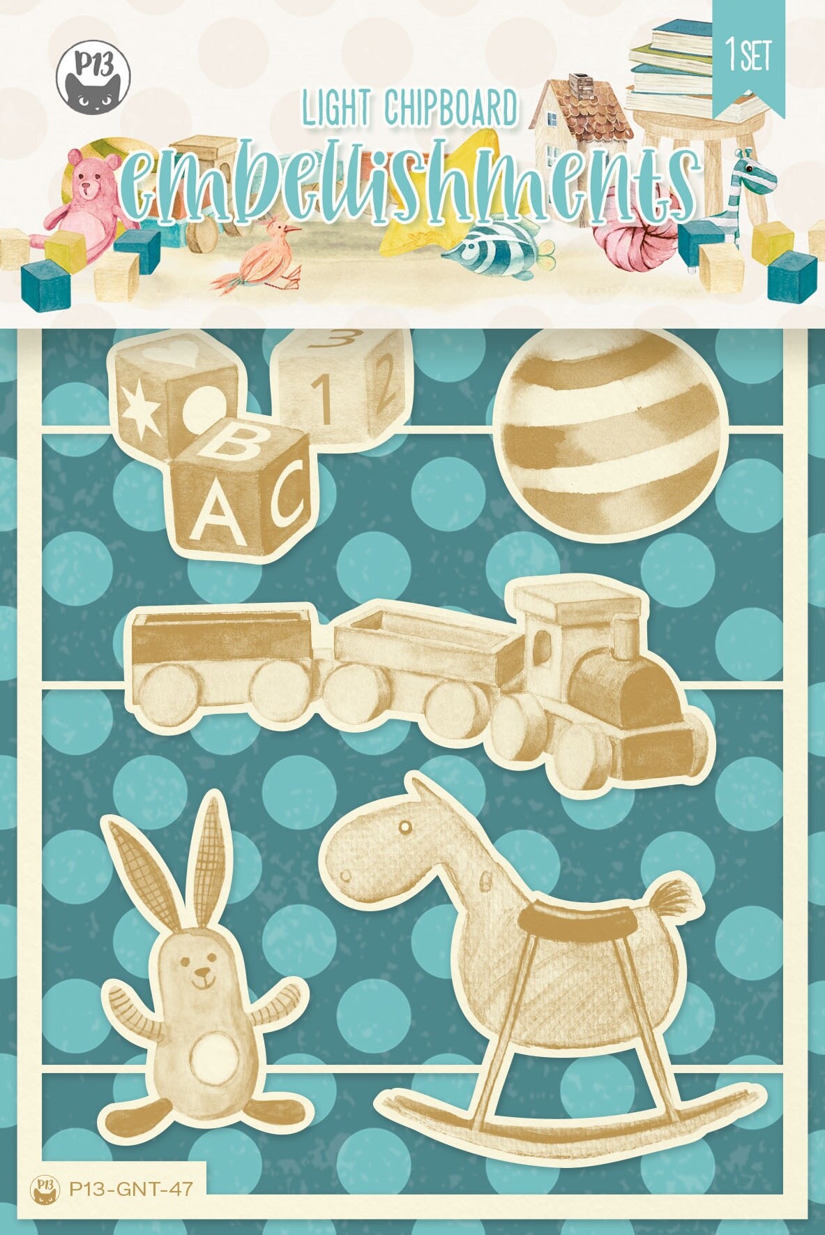 P13 Die-Cut Chipboard Embellishments 4