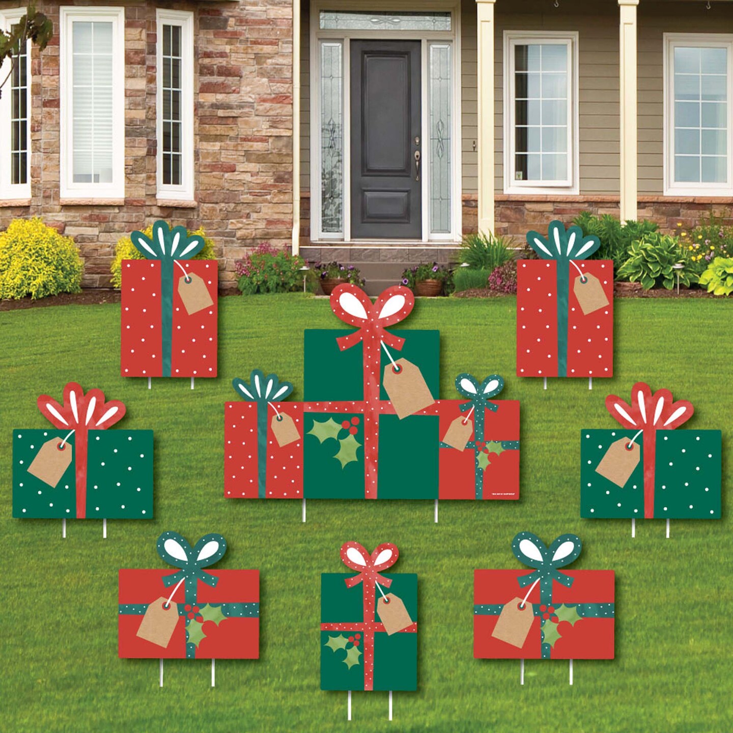Big Dot of Happiness Happy Holiday Presents - Yard Sign and Outdoor ...