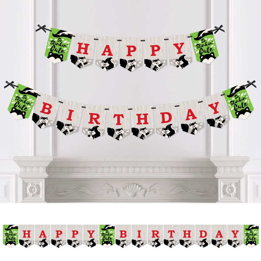 Big Dot of Happiness Little Stinker - Woodland Skunk Birthday Party ...