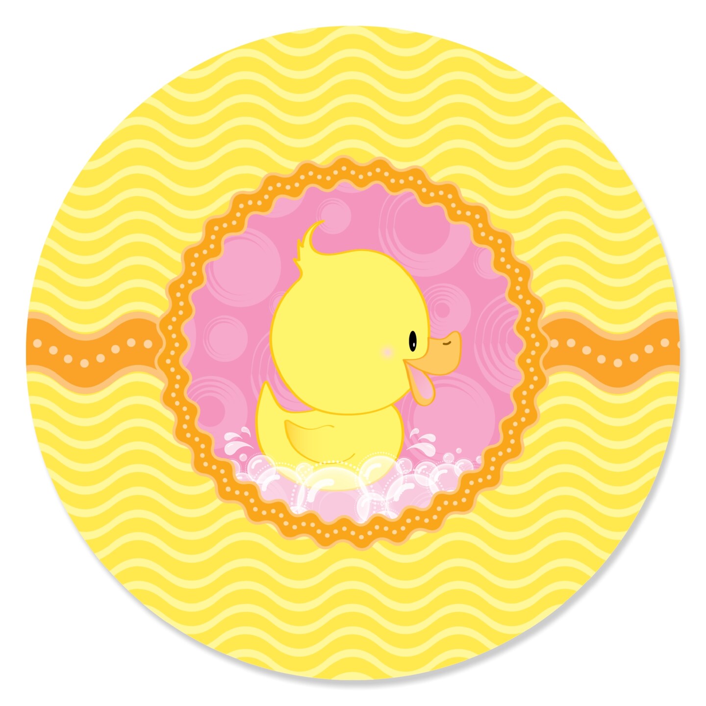 Big Dot of Happiness Pink Ducky Duck - Girl Baby Shower or Birthday ...