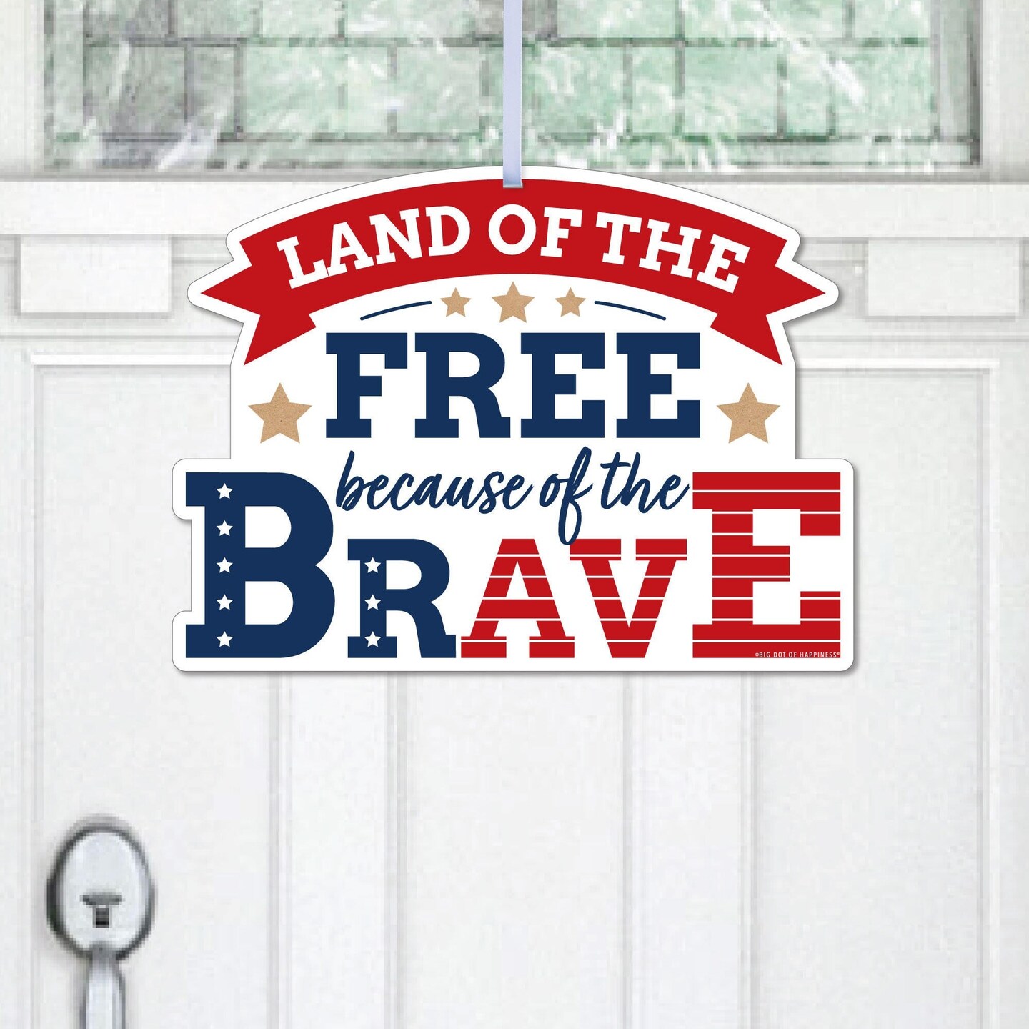 Big Dot of Happiness Happy Veterans Day - Hanging Porch Patriotic ...
