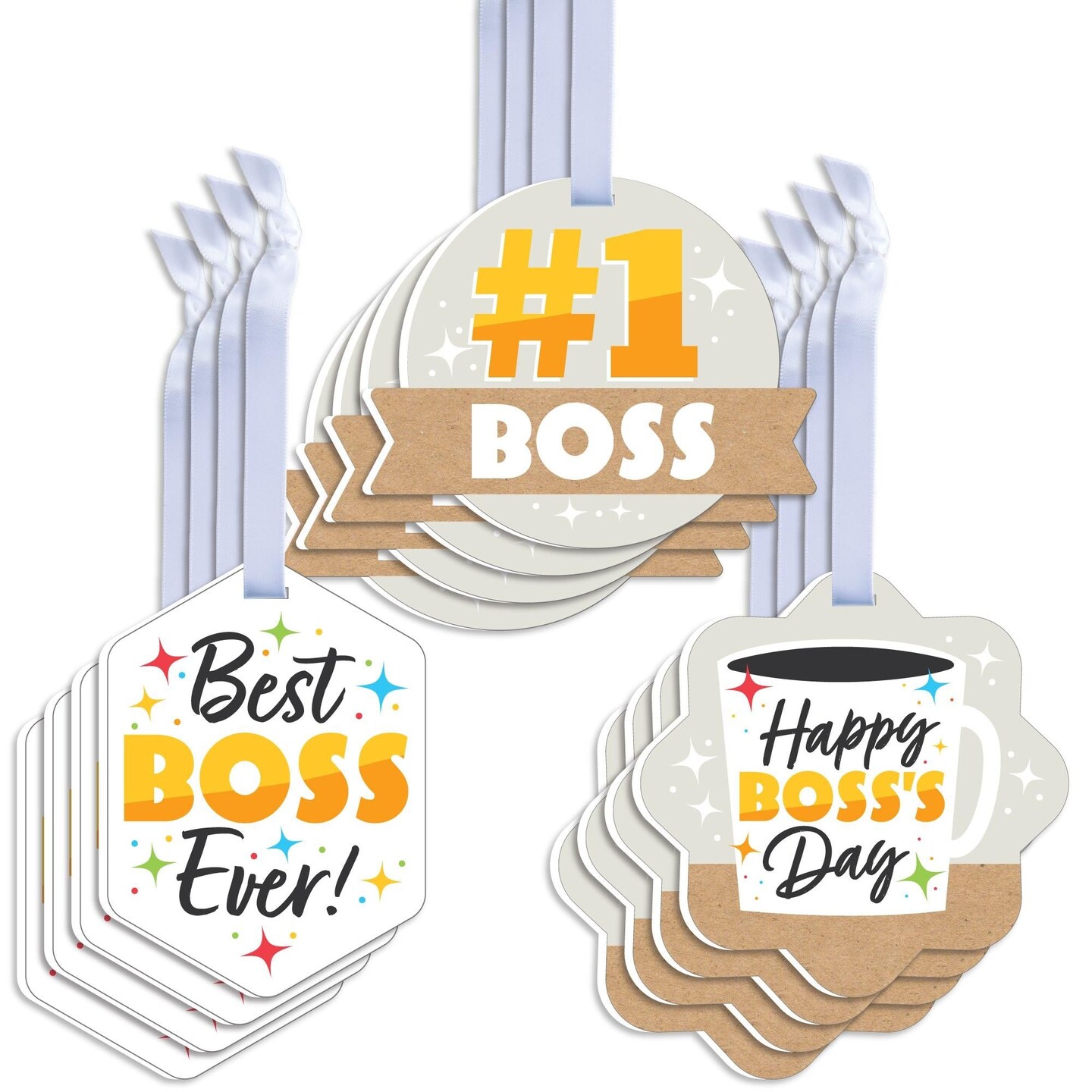 Big Dot of Happiness Happy Boss's Day - Assorted Hanging Best Boss Ever ...