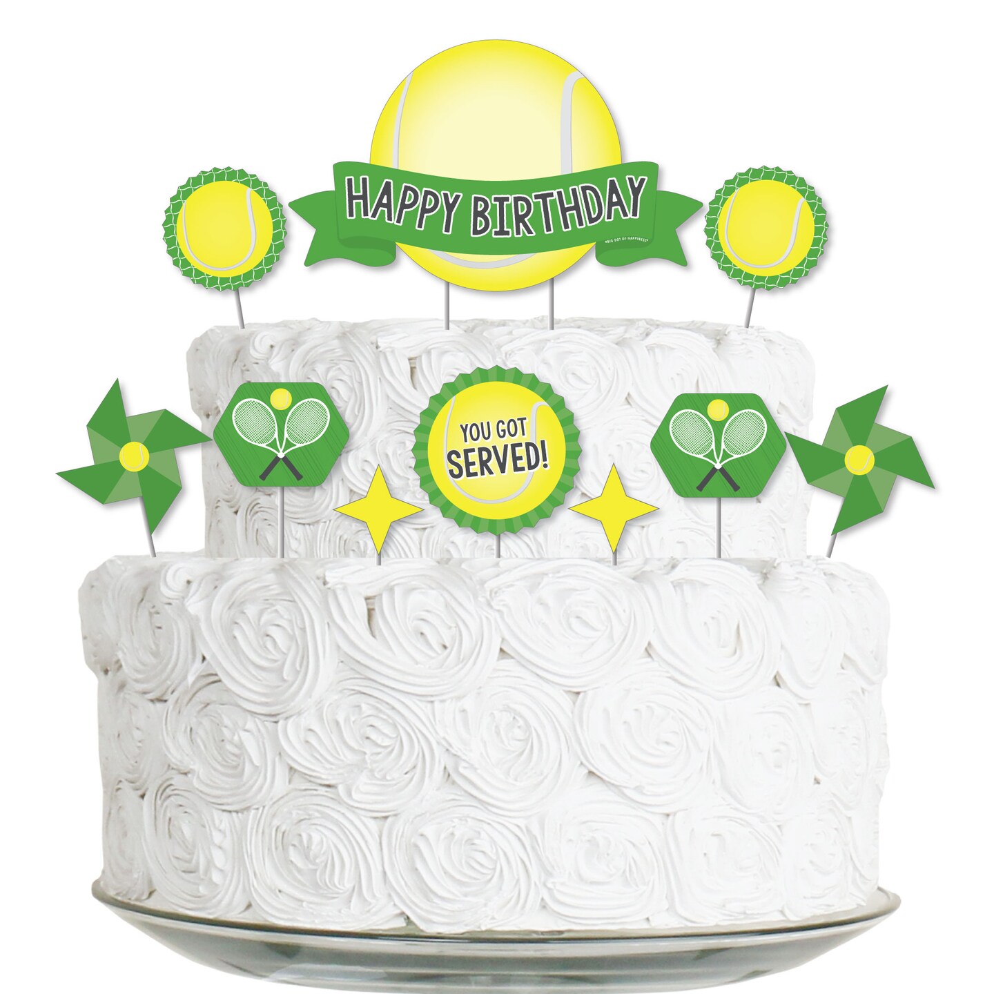 Big Dot of Happiness You Got Served - Tennis - Tennis Ball Birthday ...