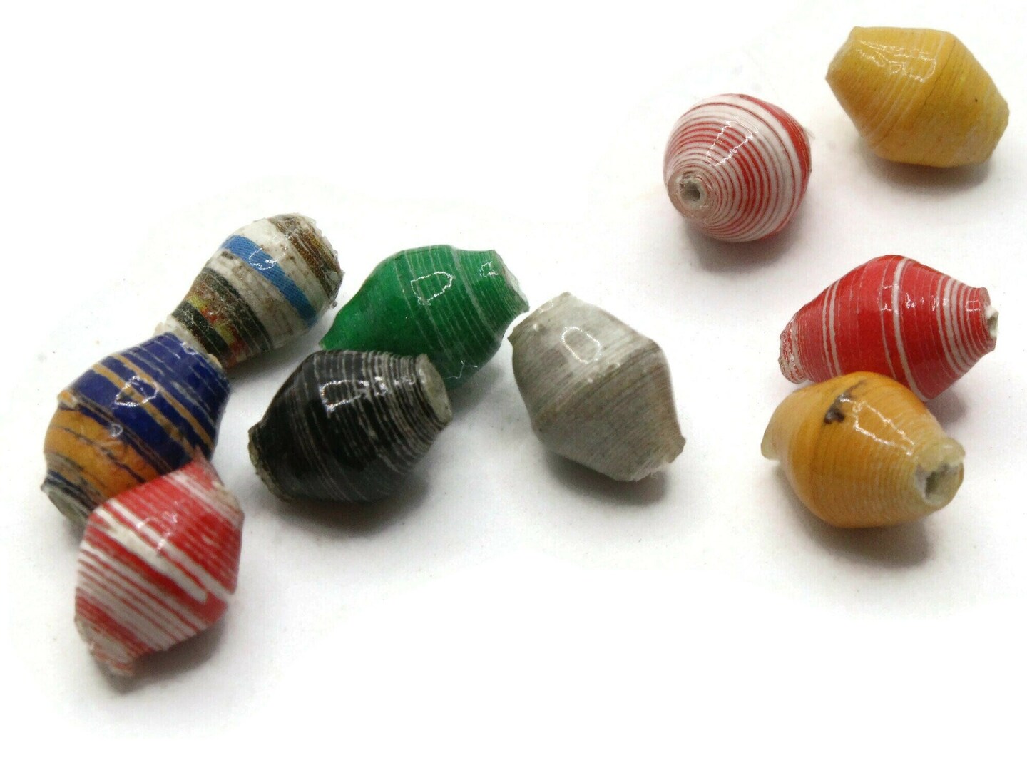 10 10mm Mixed Color Ugandan Paper Bicone Beads | Crafting Beads | Michaels