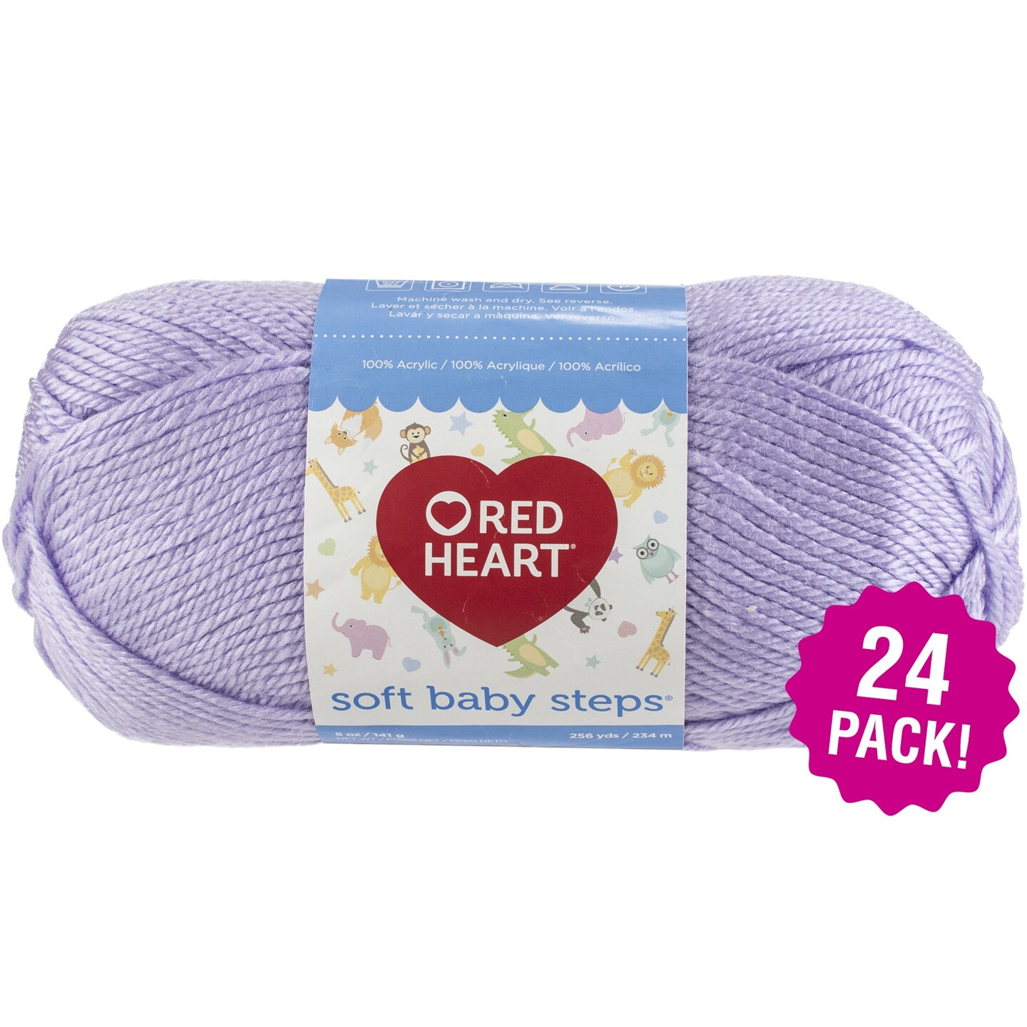 Multipack of 24 - Red Heart Soft Baby Steps Yarn-Lavender | Michaels