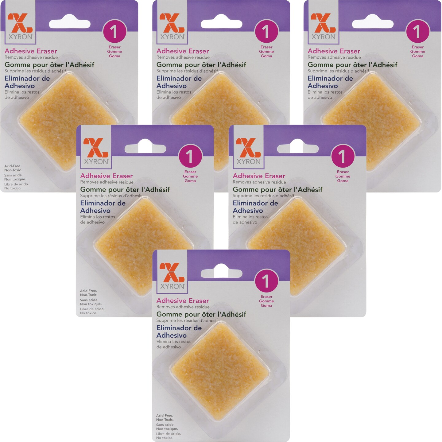 Multipack of 6 - Xyron 2"X2" Adhesive Eraser | Michaels