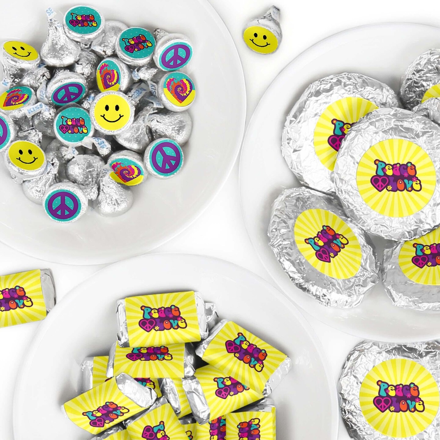 Big Dot of Happiness 60's Hippie - 1960s Groovy Party Candy Favor ...