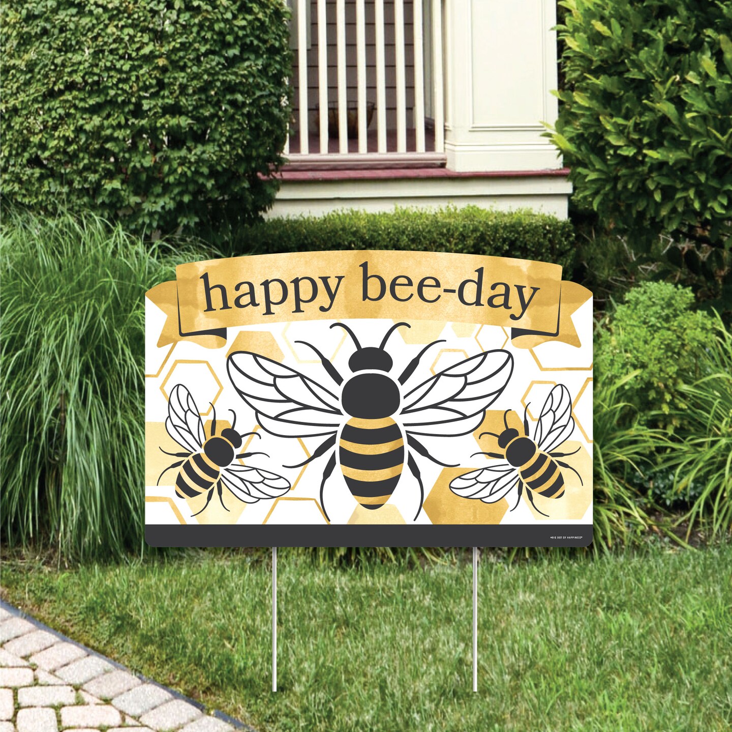 Big Dot of Happiness Little Bumblebee - Bee Birthday Party Yard Sign ...