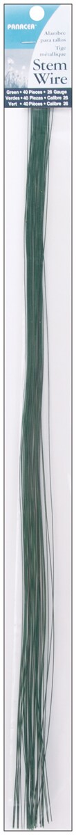 Panacea Stem Wire 26 Gauge 18" 40/Pkg-Green | Michaels