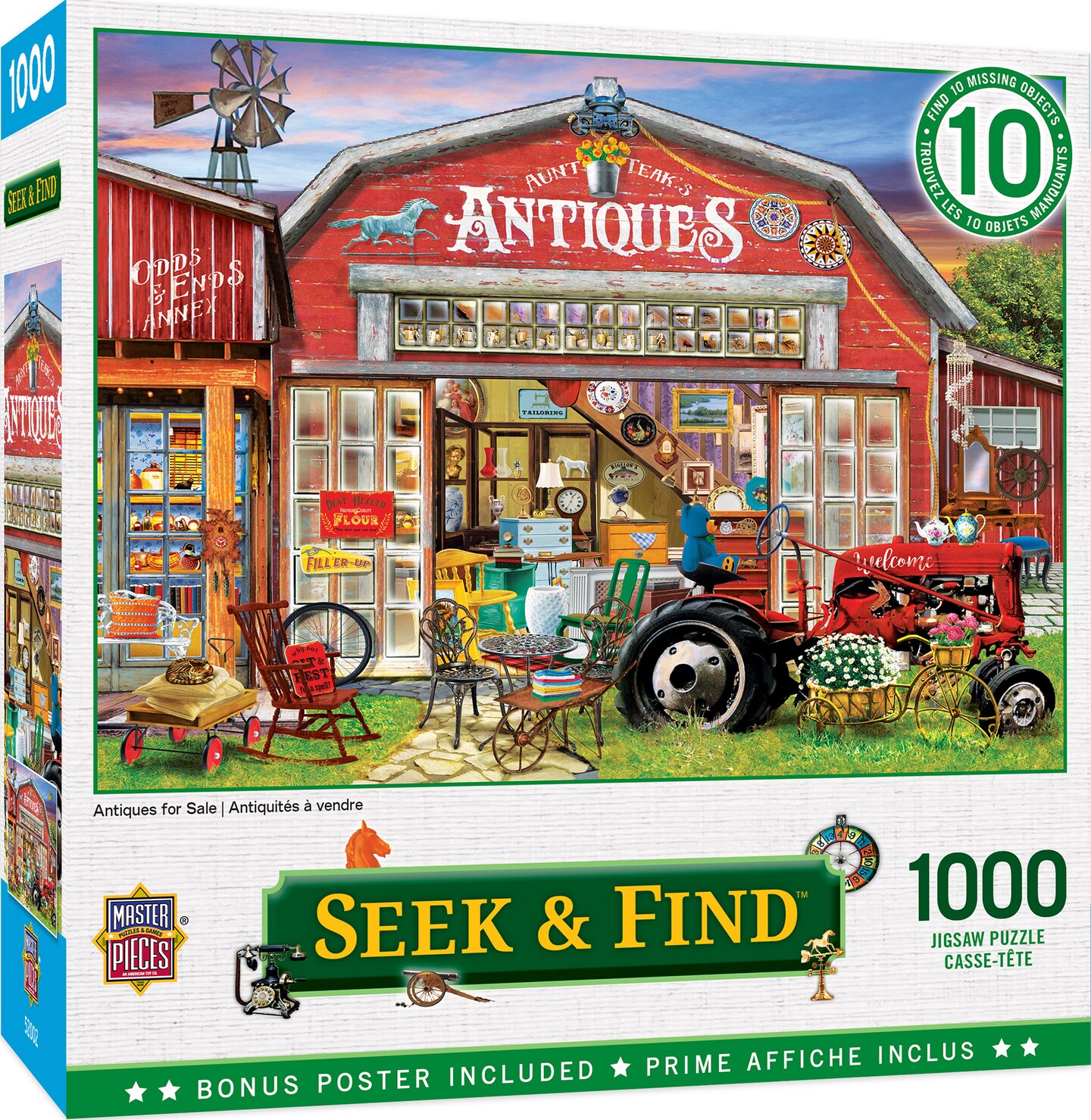 MasterPieces 1000 Piece Seek & Find Jigsaw Puzzle For Adults, Family ...