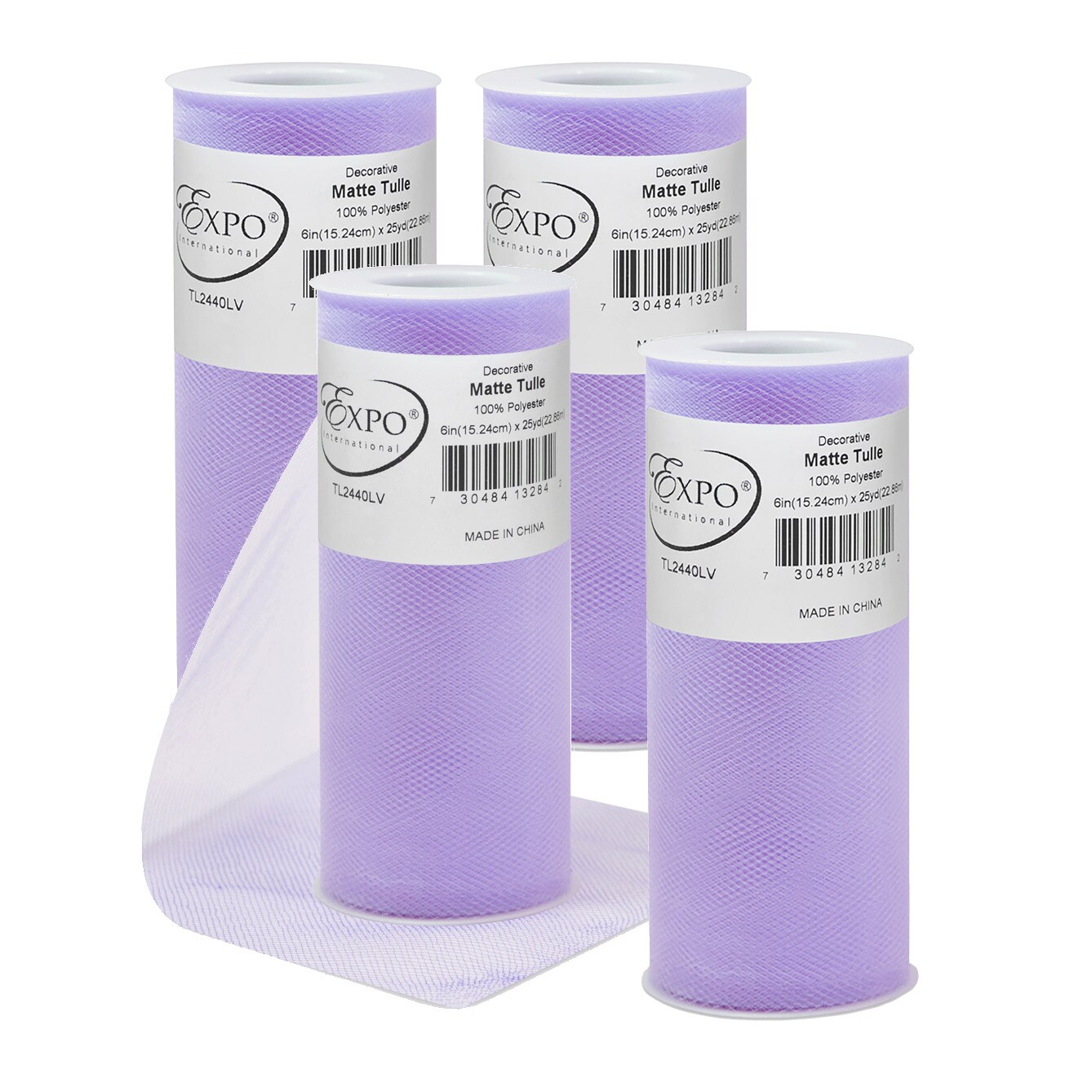 Pack of 4 Decorative Matte Tulle Spool of 6 Inch X 25 Yards | Michaels