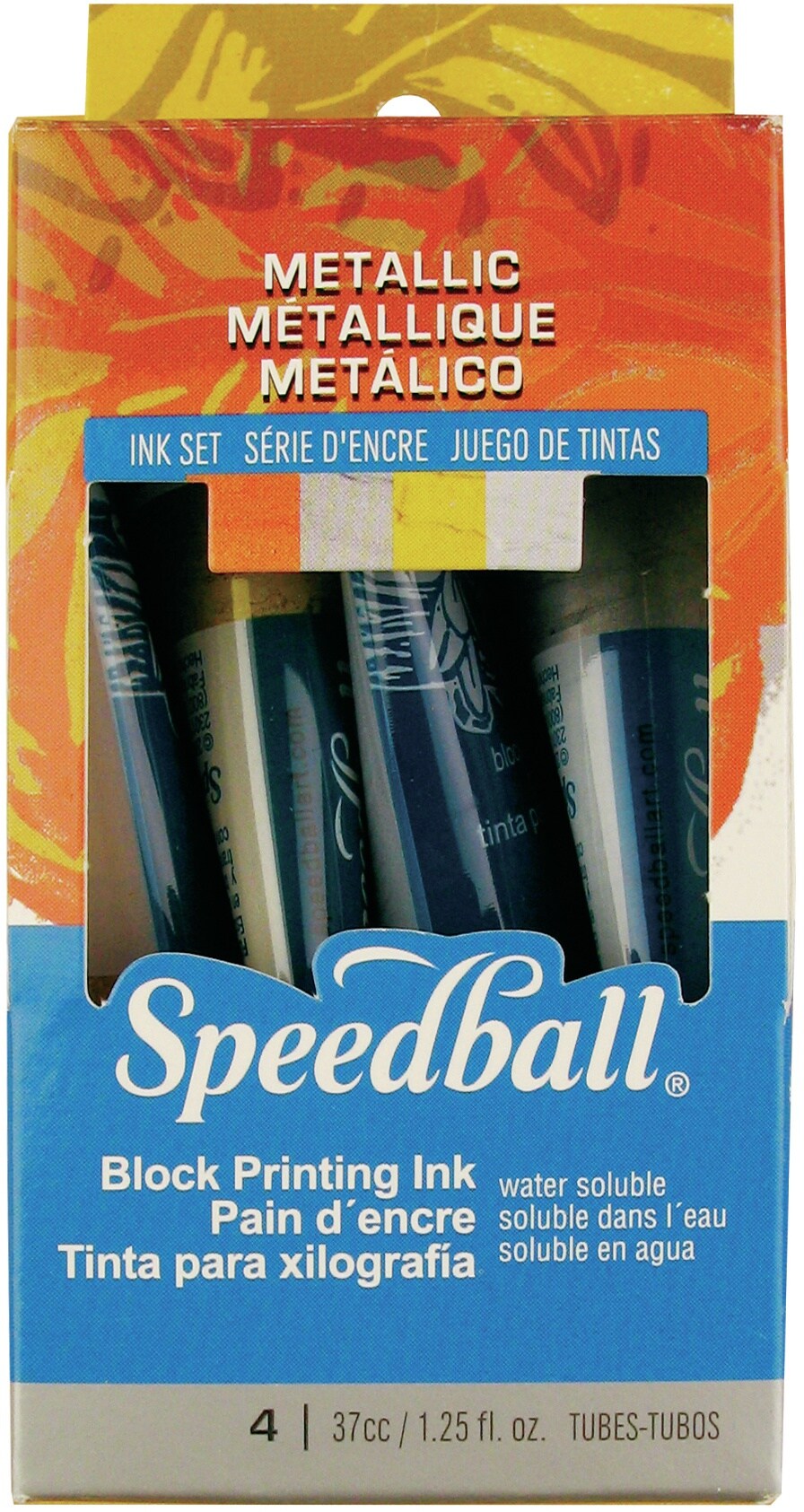 Speedball Block Ink Set 4/Pkg-Metallic Set | Michaels
