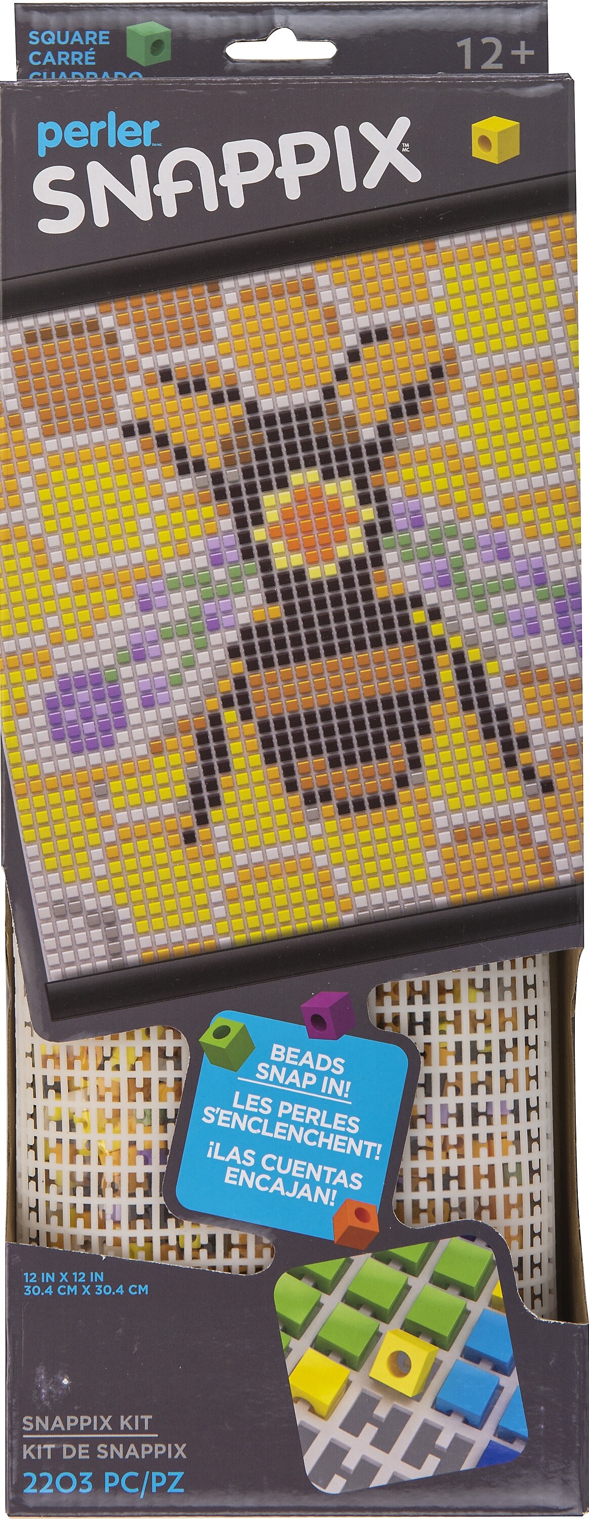 Perler Snappix Kit 12"X12"-Folksy Bee | Michaels