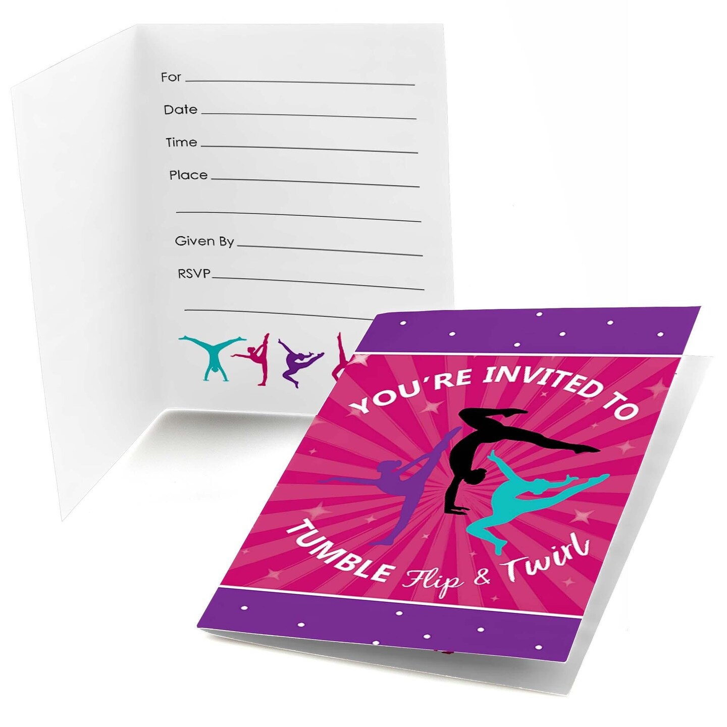 Big Dot of Happiness Tumble, Flip & Twirl - Gymnastics - Fill In ...