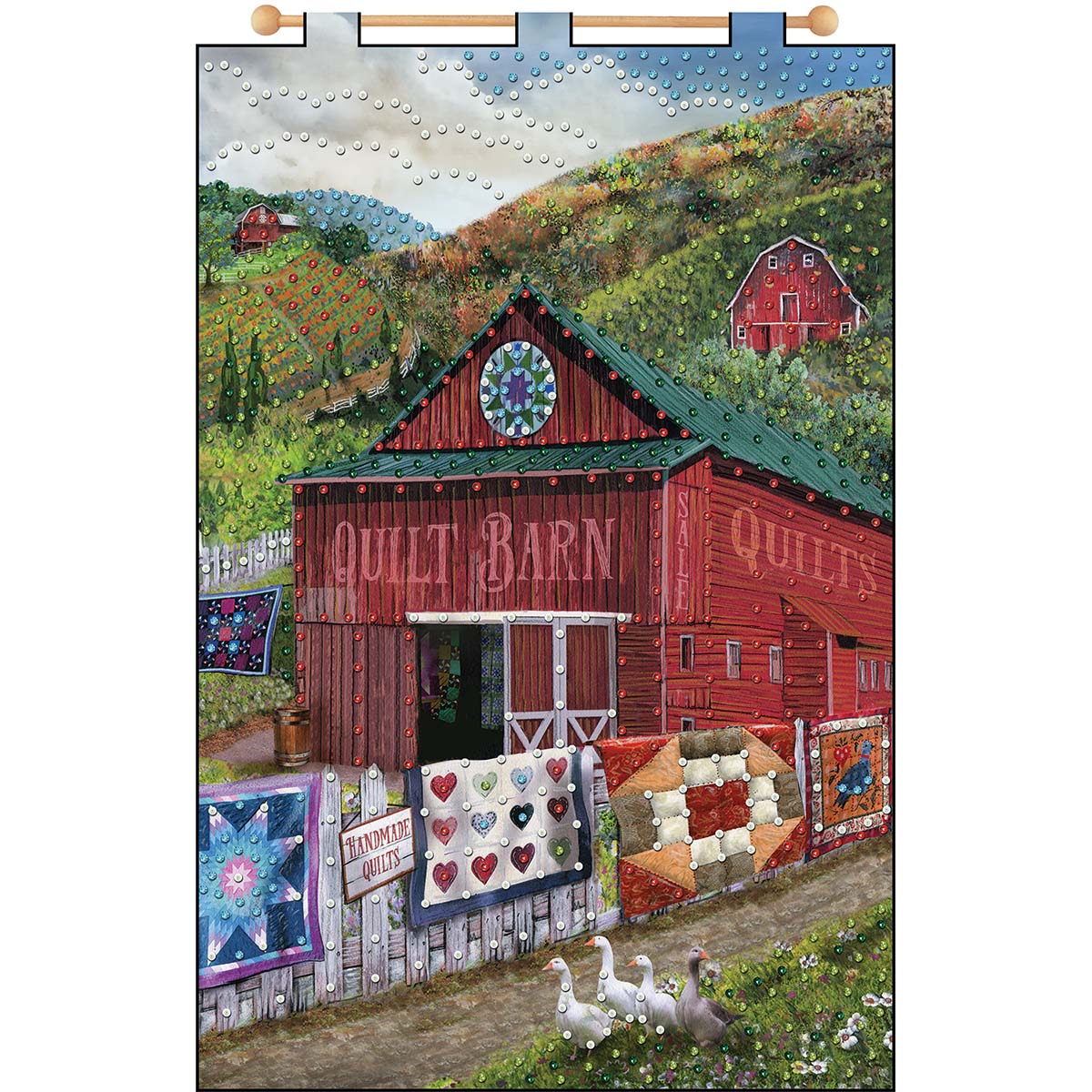 Design Works Quilt Barn Banner Felt & Sequin Kit | Michaels